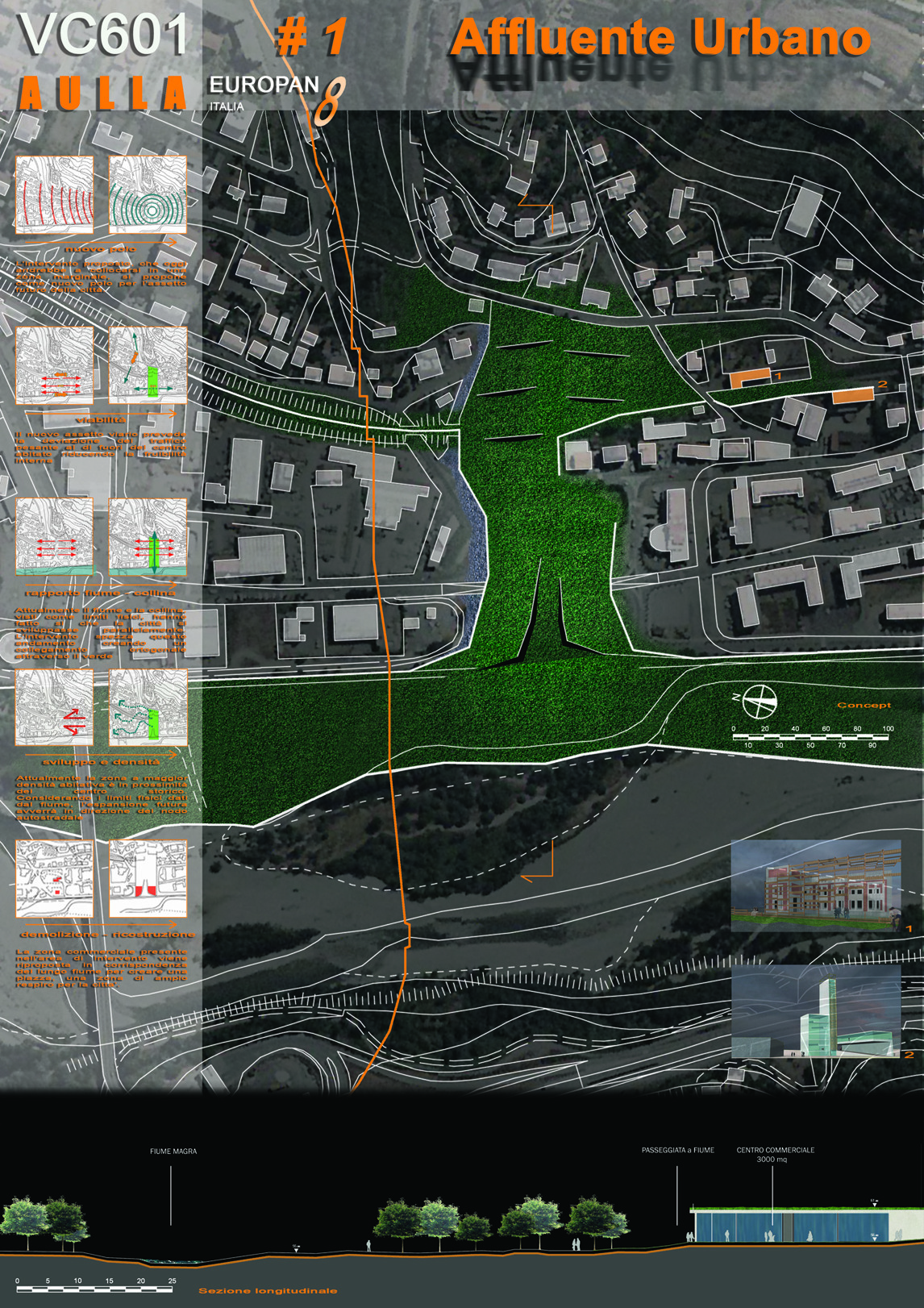 Mappa Del Fiume Affluente Pietra E Acqua Il Fiume Calnegia | WWF