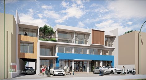 Modern 3 Storey Commercial Building Design Three Story Commercial