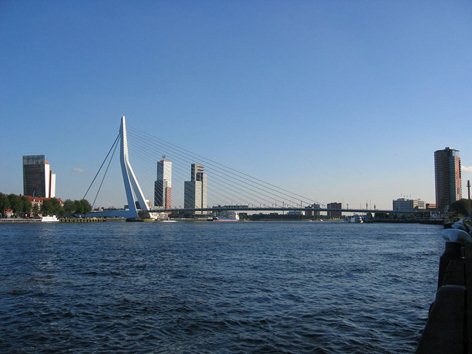 Erasmus Bridge Construction