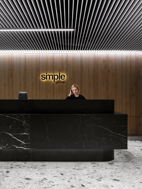Simple Office Reception Design